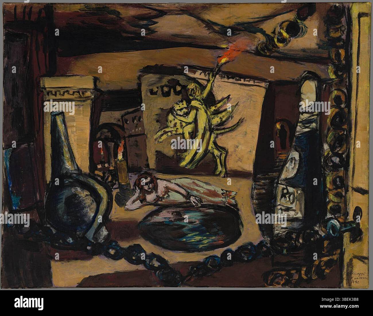 *Apollo* (1942) by Max Beckmann is a modern reinterpretation of the ...