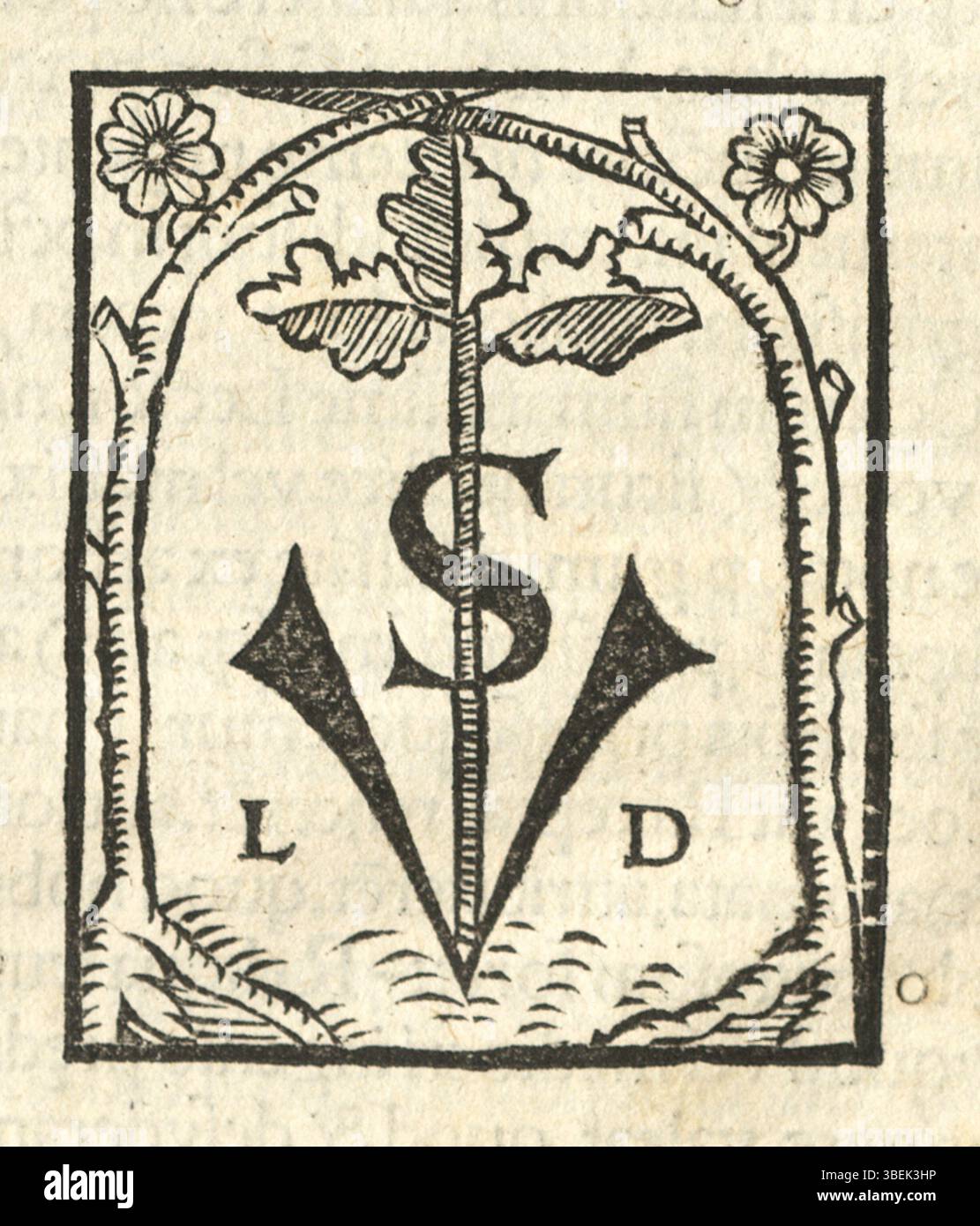 1516 printer’s device of Valentin Schumann consists of a circular ...