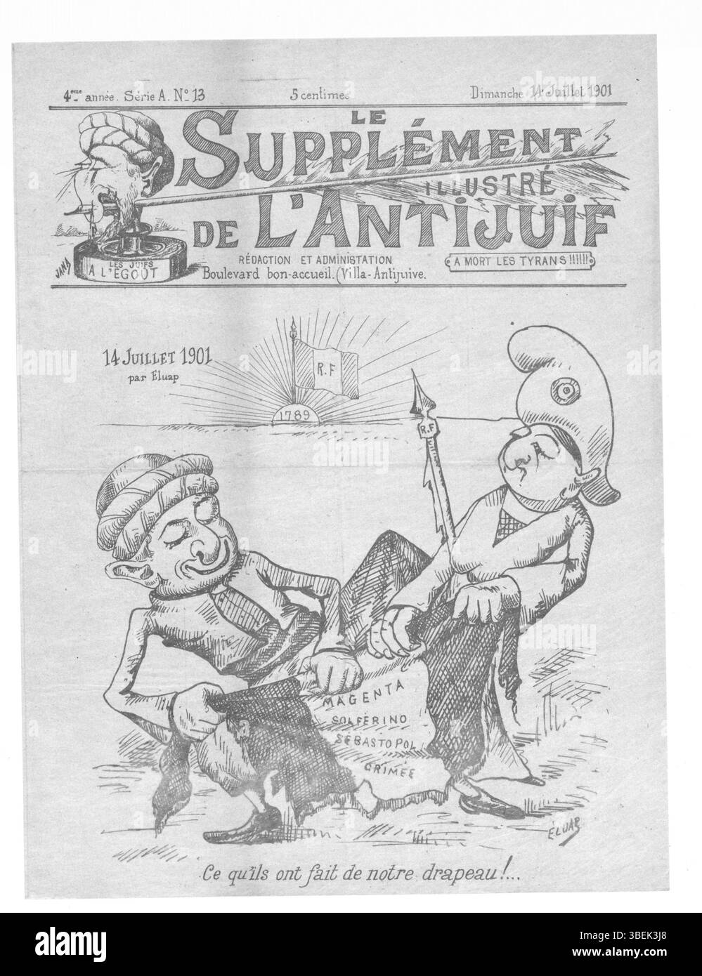 Illustrated supplement of the French-language newspaper 'L'Antijuif ...