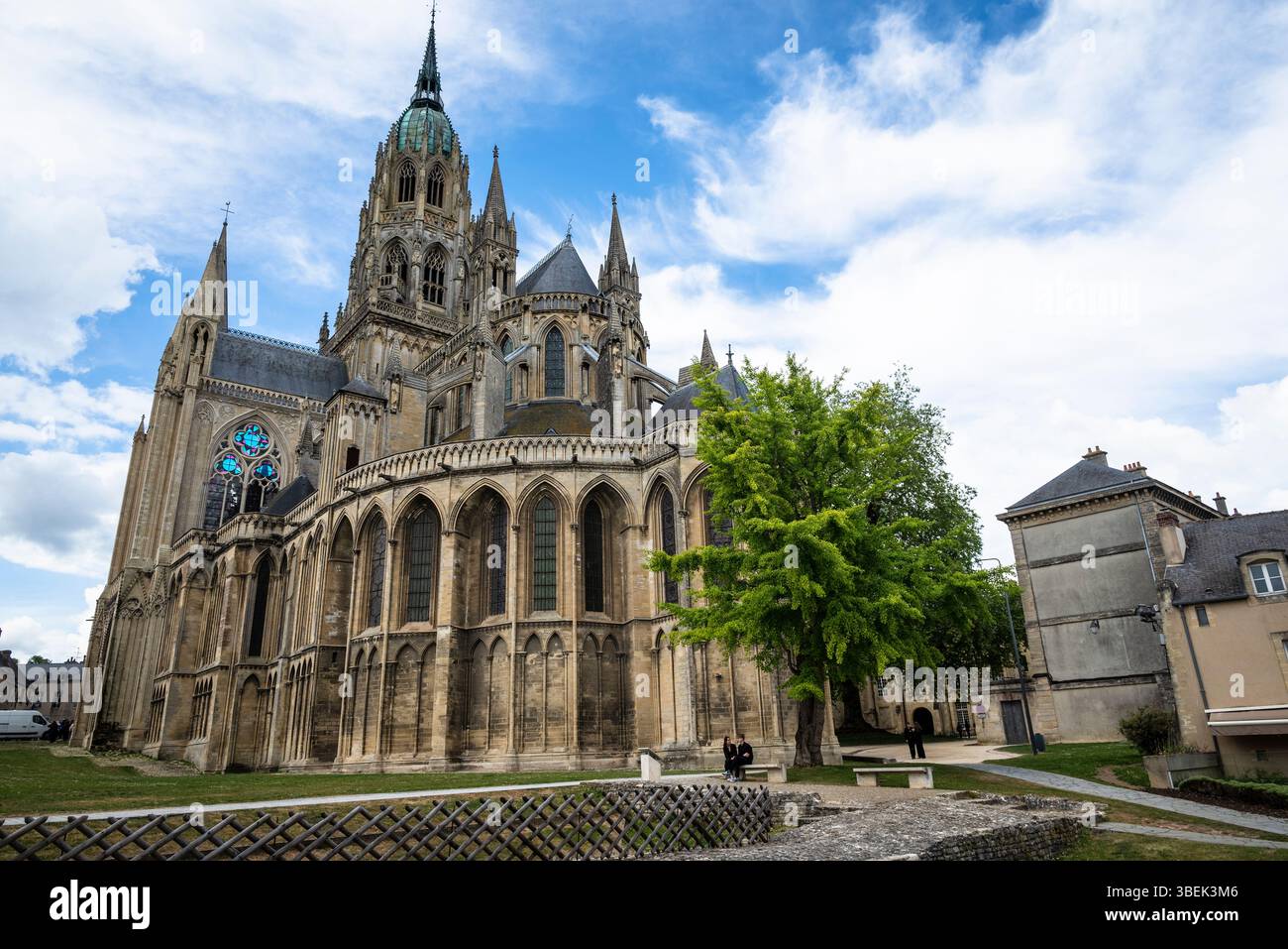 Bayeux Cathedral, also known as Cathedral of Our Lady of Bayeux, a ...
