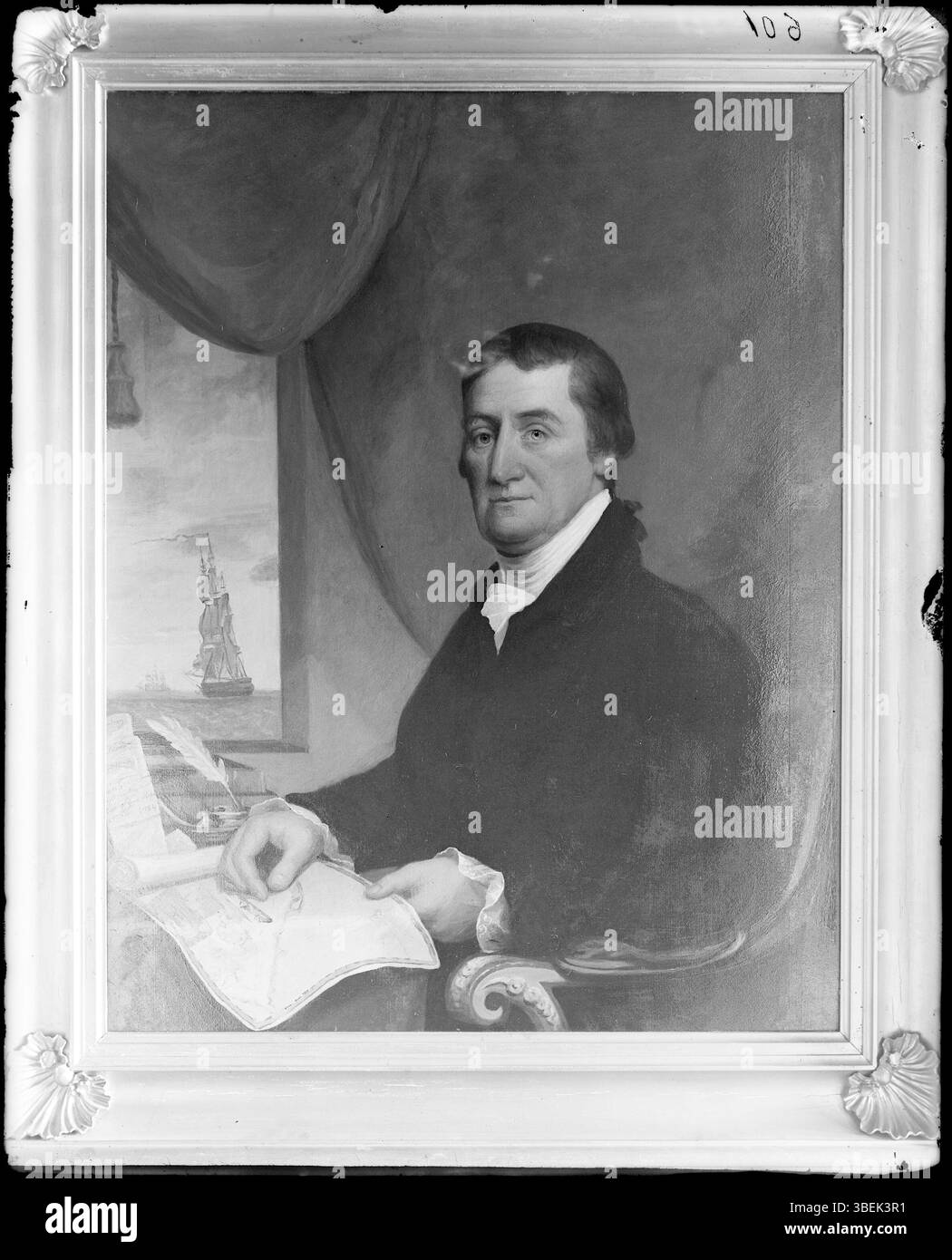 A portrait of Elias Hasket Derby (1739–1799), painted by James ...