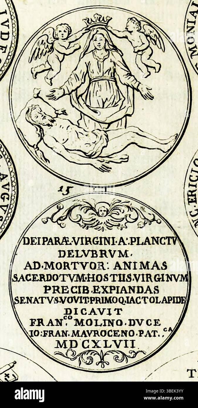 This commemorative medal from 1758 celebrates the founding of the Santa ...