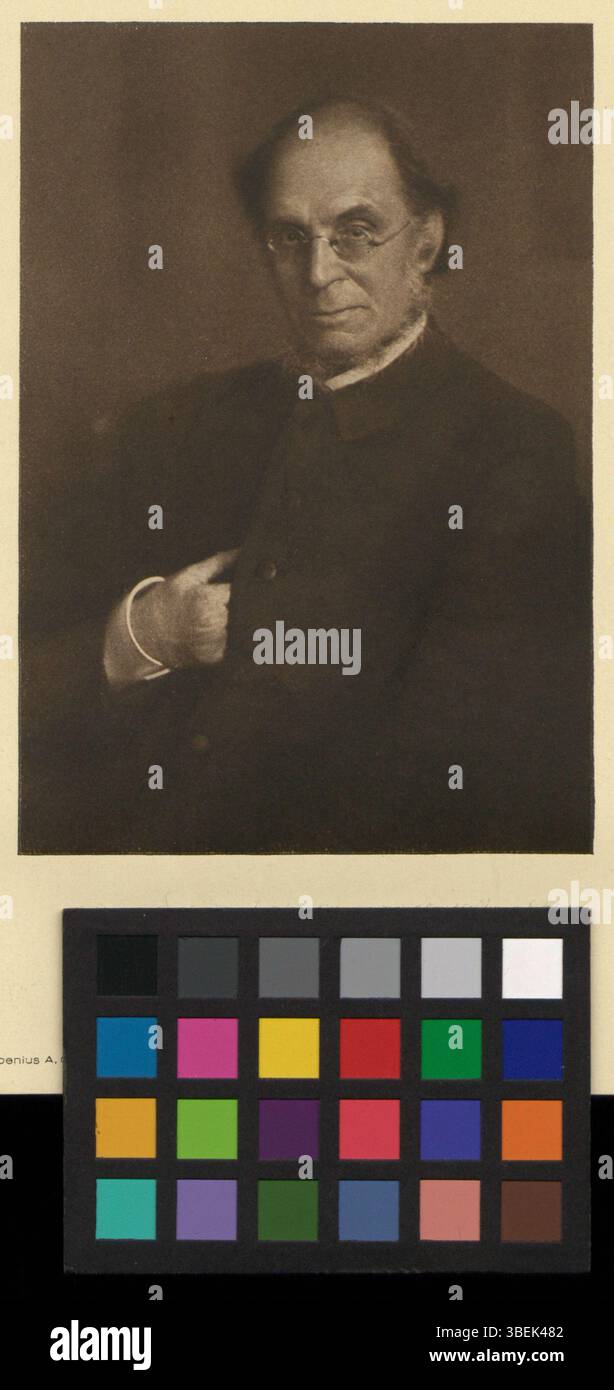 A black-and-white reproduction of a photograph of Wilhelm Ecklin, taken ...