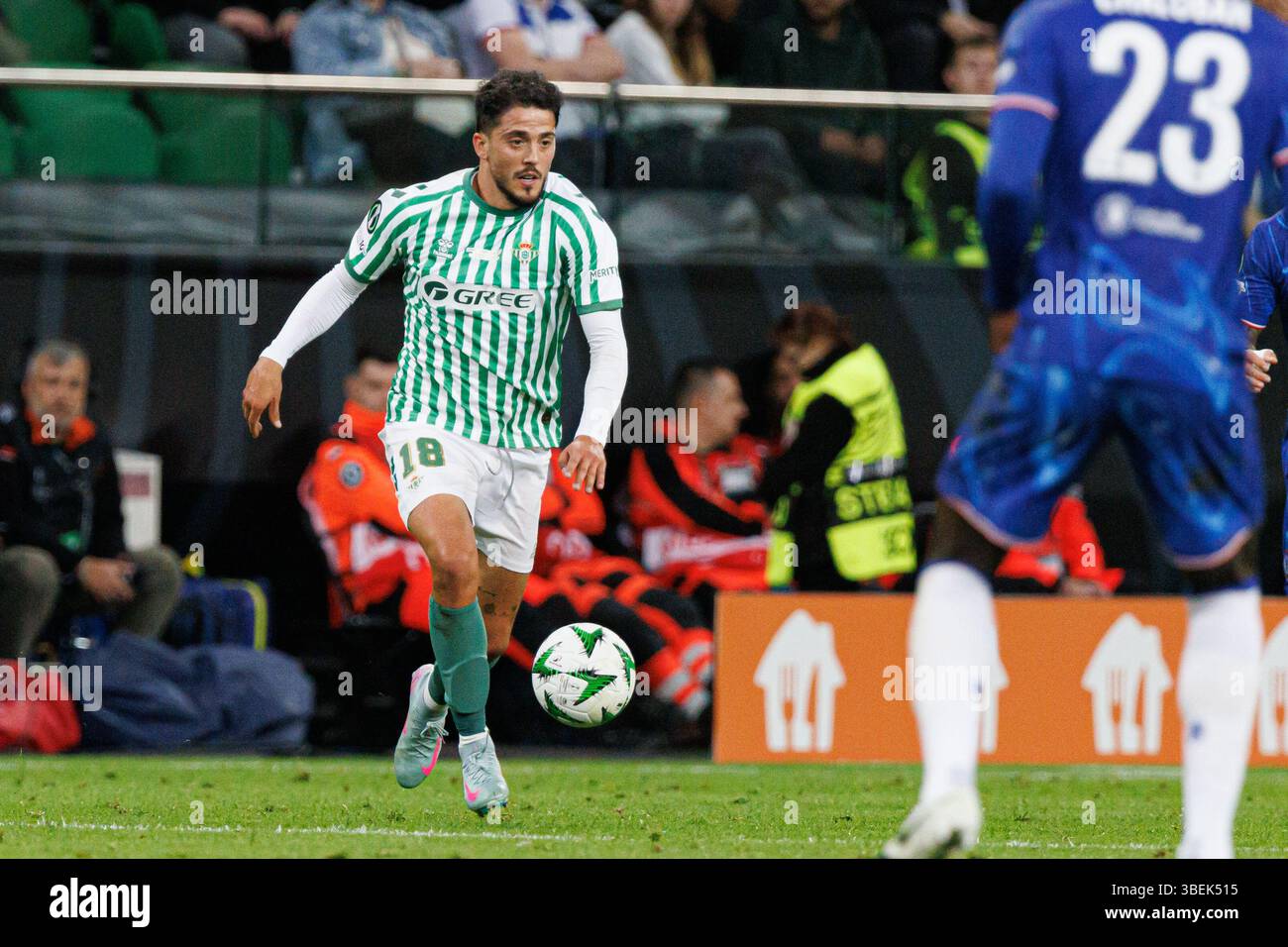 Pablo Fornals seen during UEFA Conference League 2025 final game between Real Betis Balompie and ...