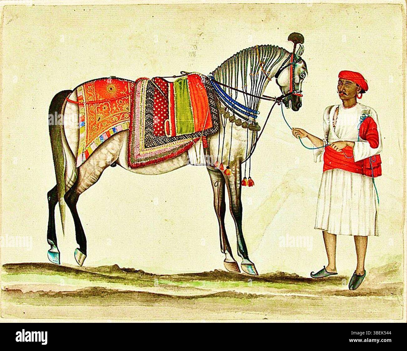 This depiction of a horse from the stables of Maharaja Ranjit Singh ...
