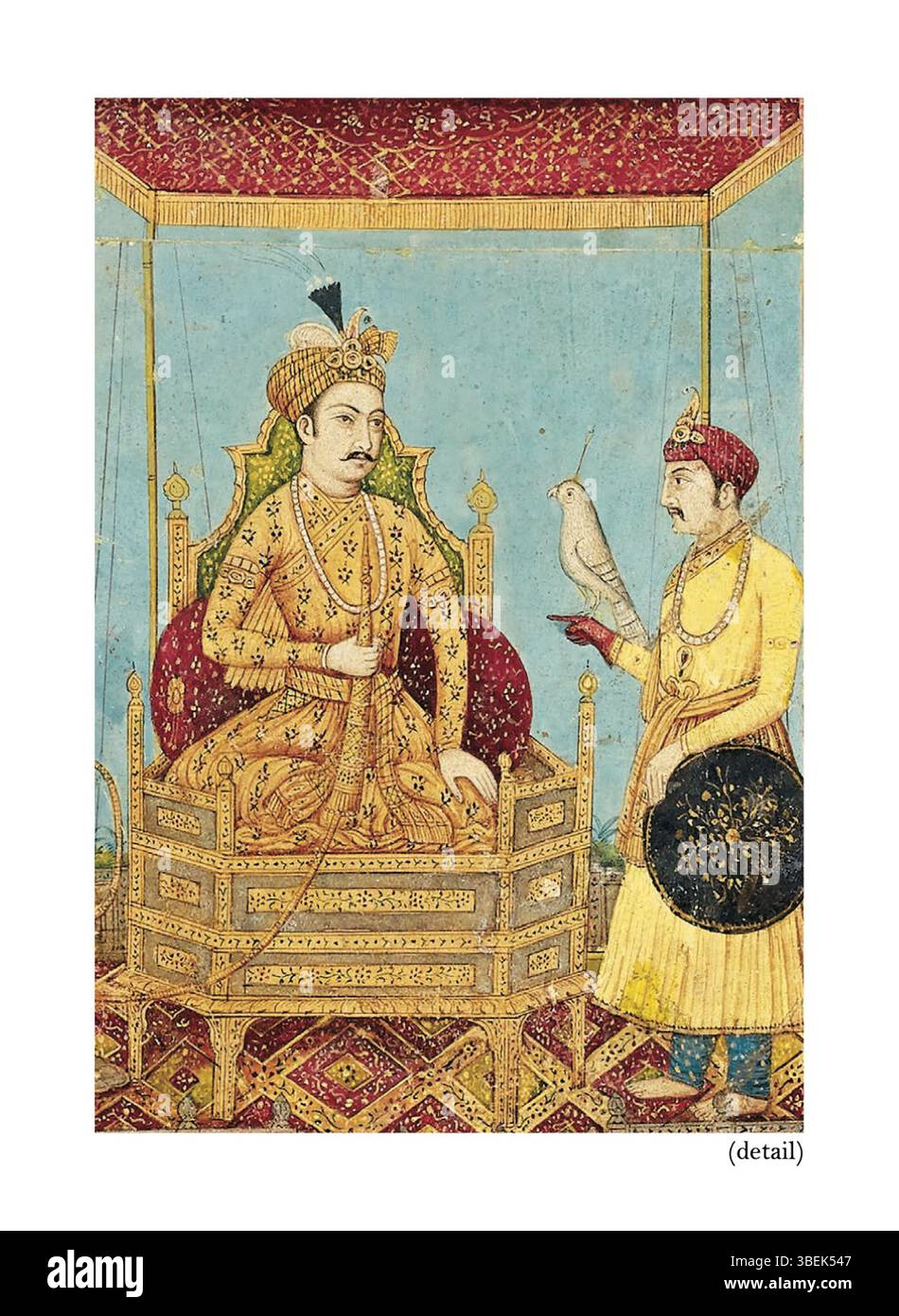 This painting from the 'Muraqqa' series, created by a Delhite Mughal ...