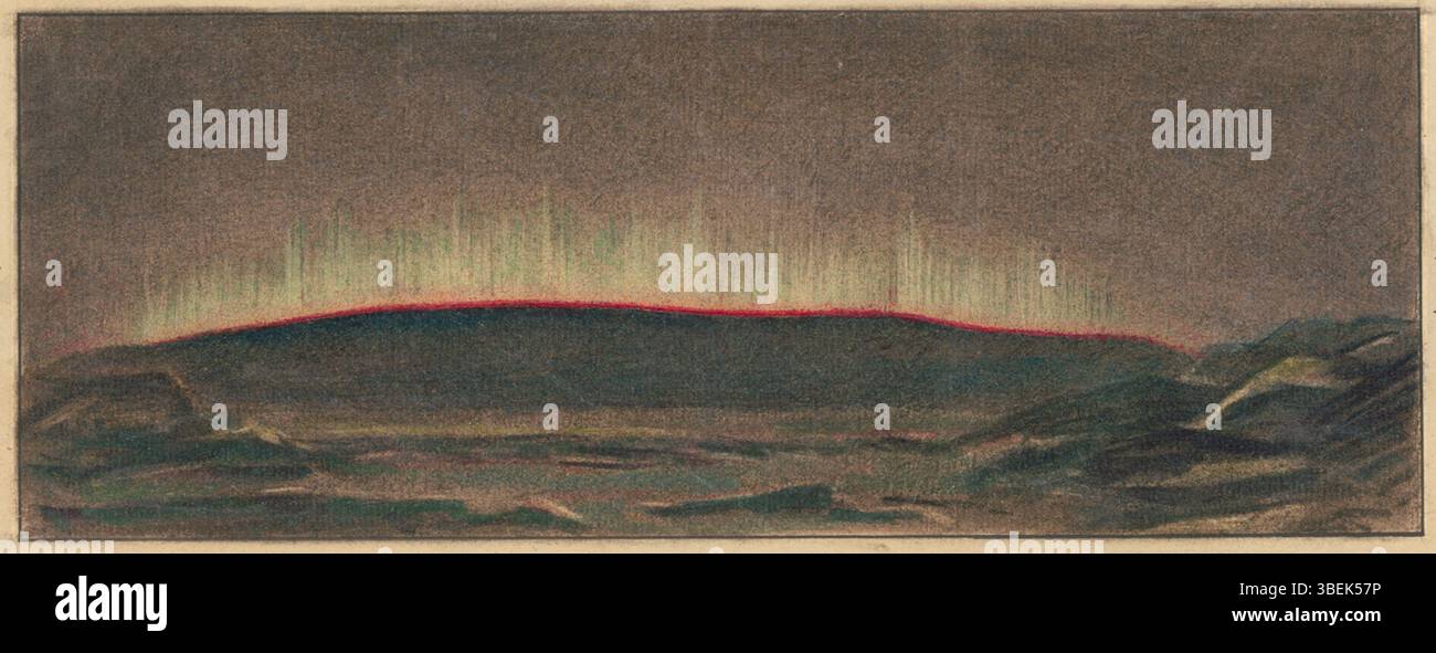 Drawing of the Aurora Polaris, created during the Australasian ...