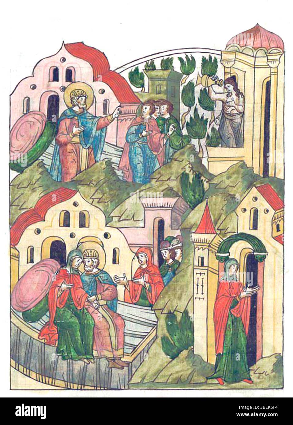 Historical manuscript illustration shows Cut Out Stock Images ...