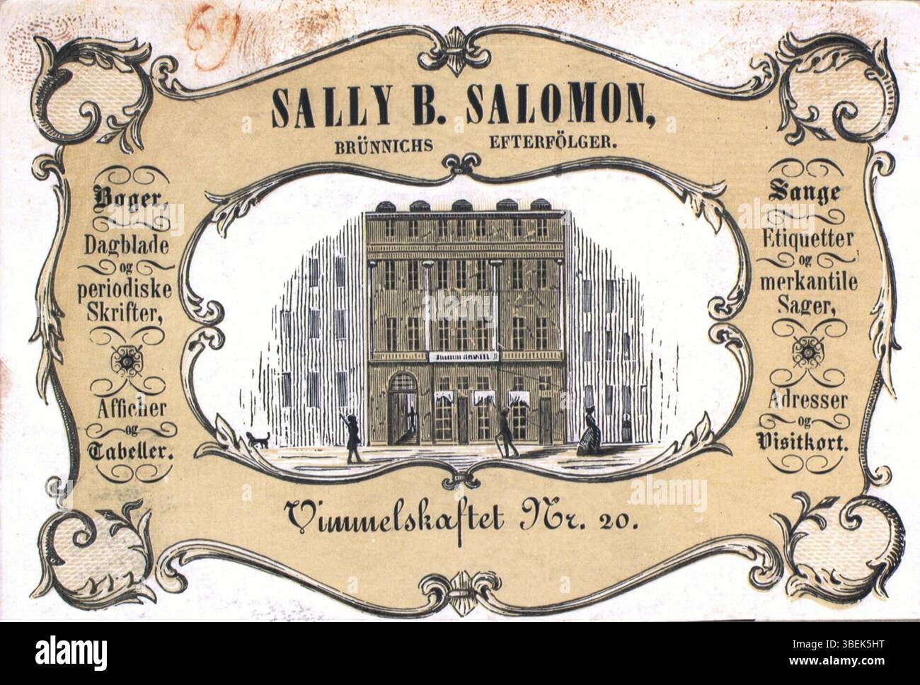 This image from the 19th century depicts 'Vimmelskaftet' and features ...
