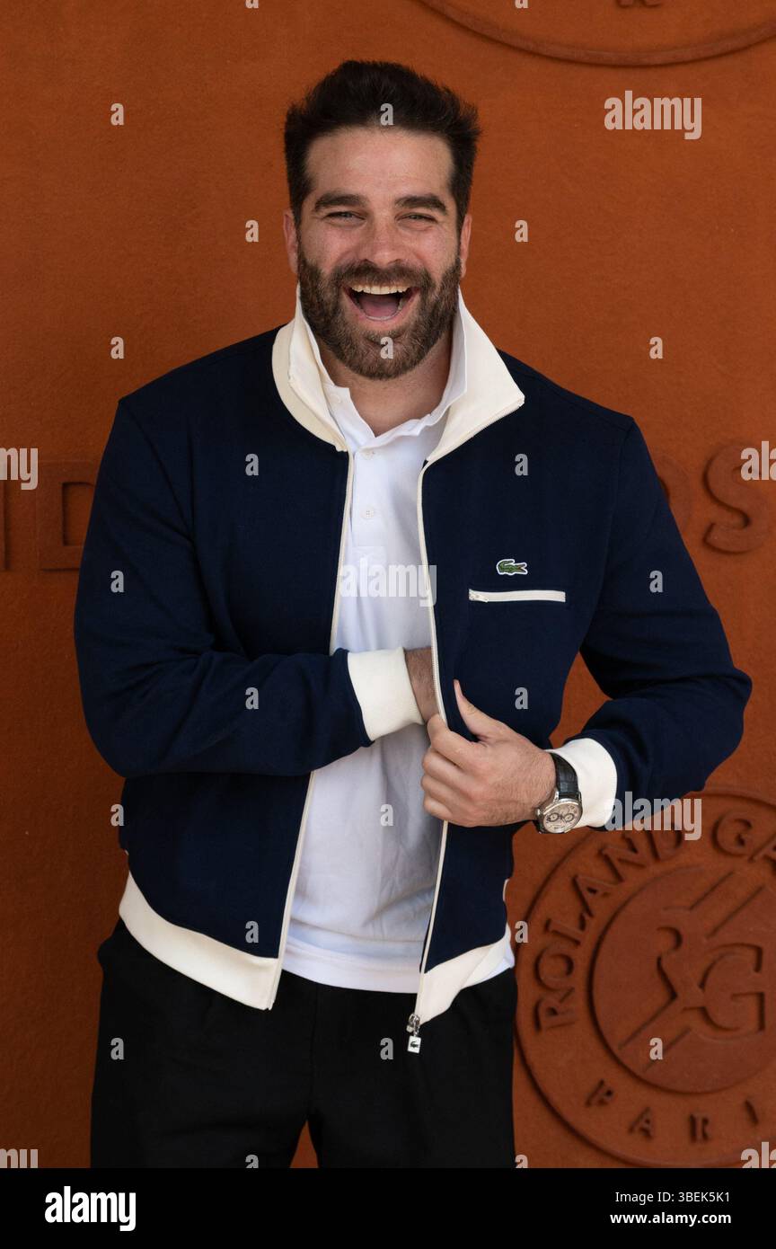 Alejandro Nones take a pose at Roland Garros for the French open on May ...