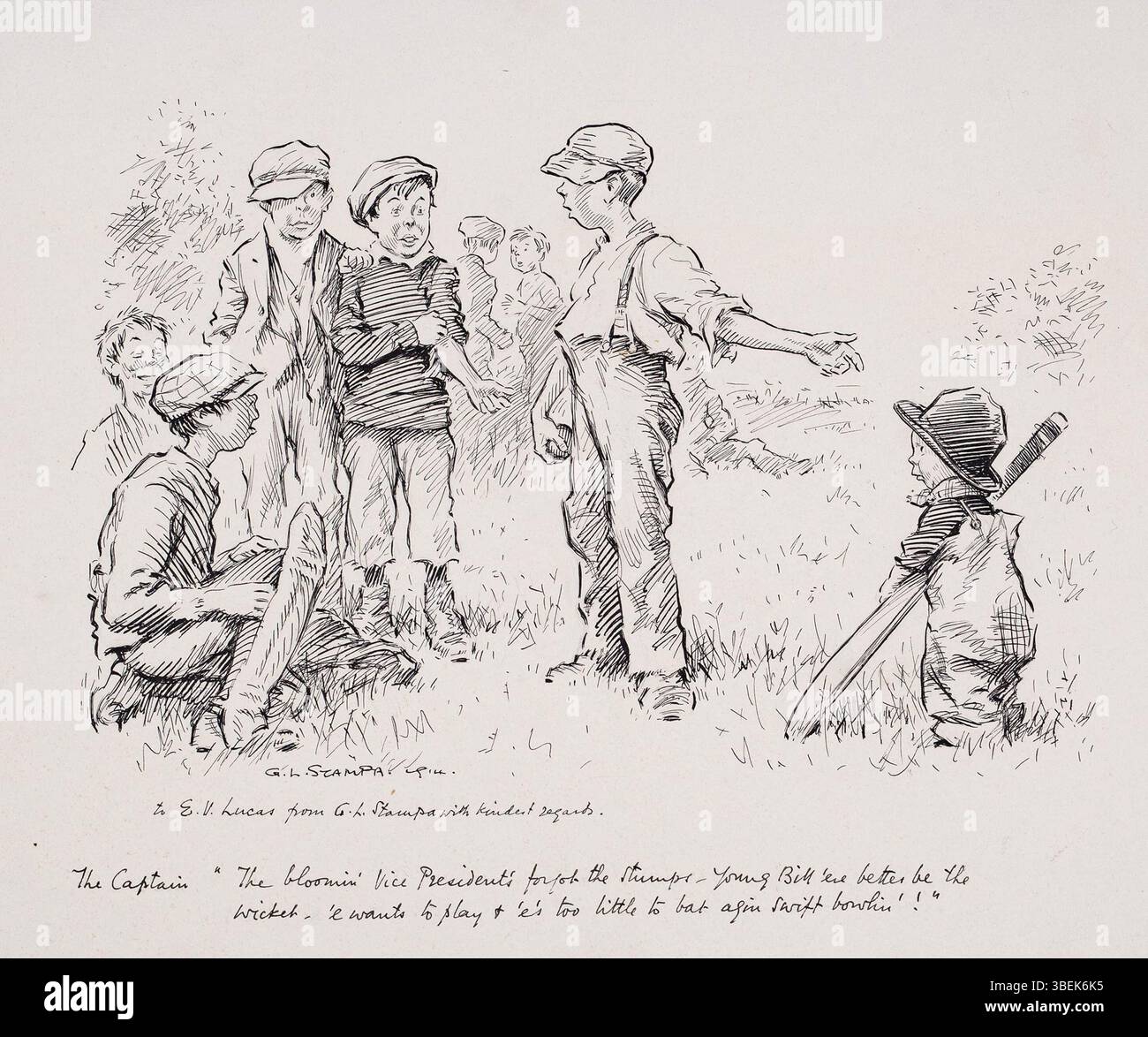 'Cricket: The Captain' by George Lorraine Stampa (1875-1951), created ...