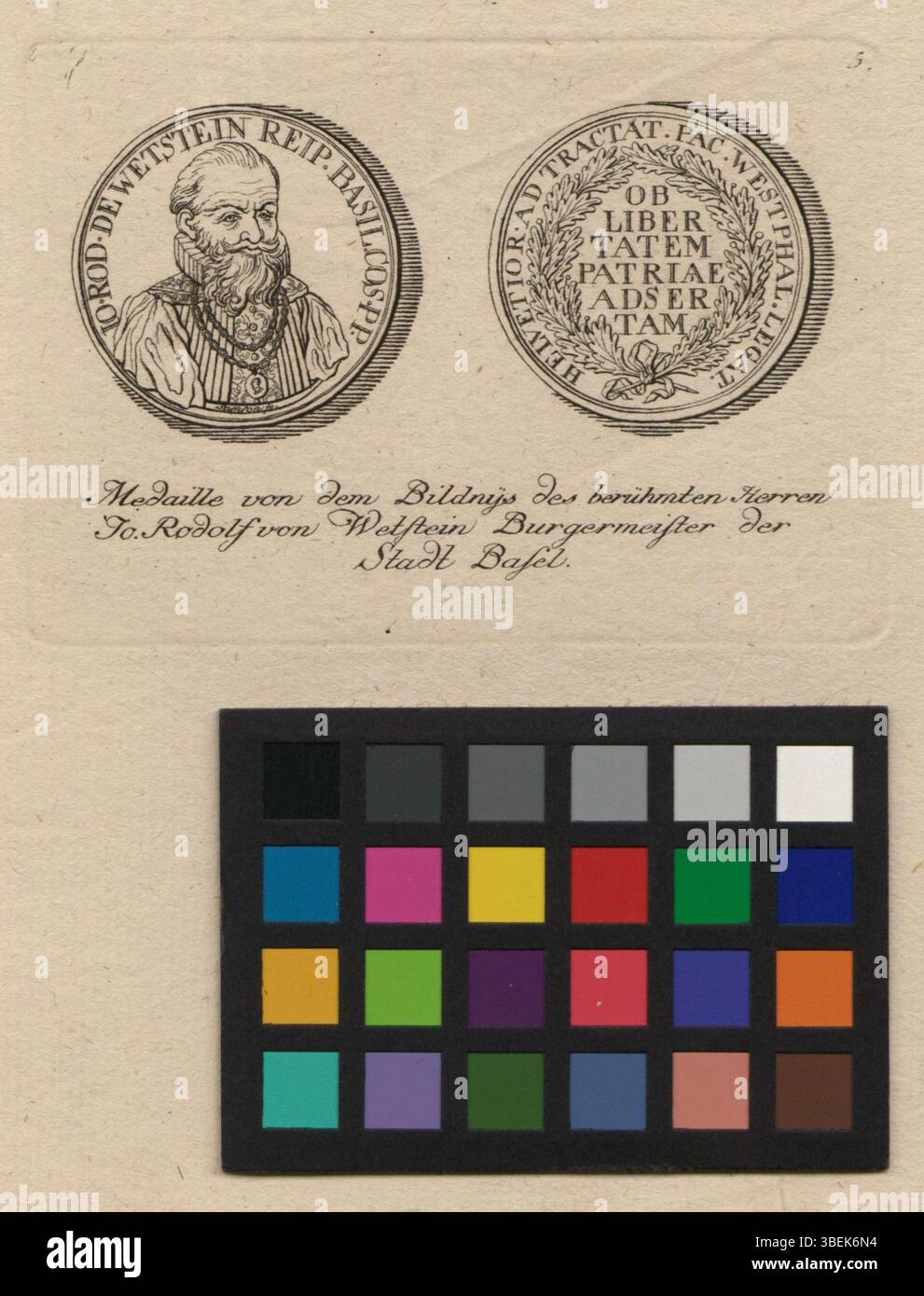 This black-and-white copper engraving, created between 1800 and 1899 ...