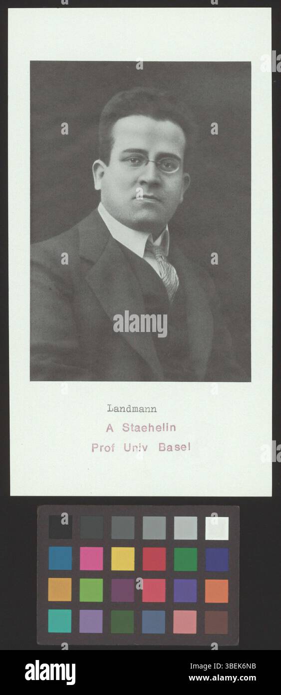 This black-and-white reproduction of a photograph of Julius Landmann ...