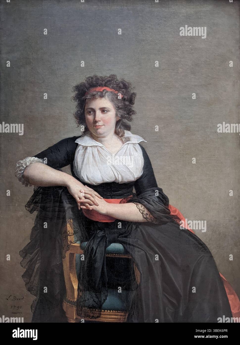 This 1790 portrait by Jacques-Louis David depicts Jeanne-Robertine ...
