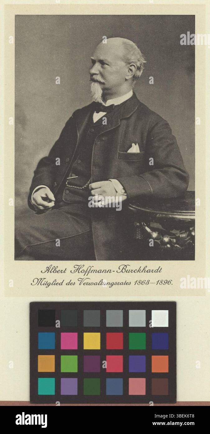 This black-and-white reproduction of a photograph, created between 1876 and 1896, depicts Albert ...