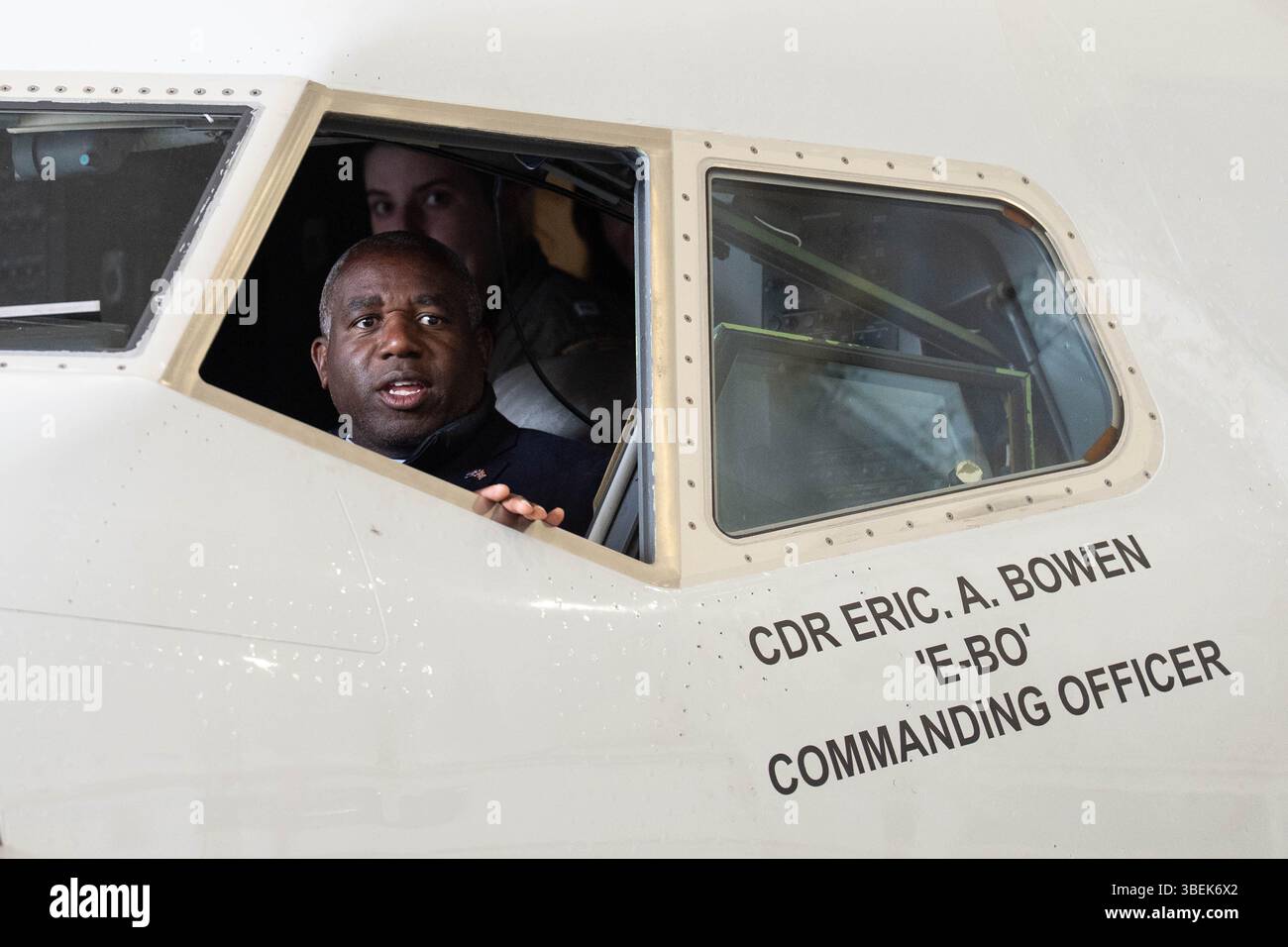 Foreign Secretary David Lammy disembarks a P8 submarine detector US ...