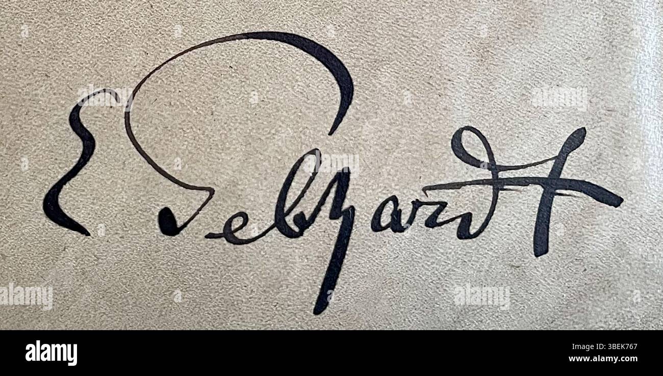 The signature of Eduard von Gebhardt, an artist known for his work in ...