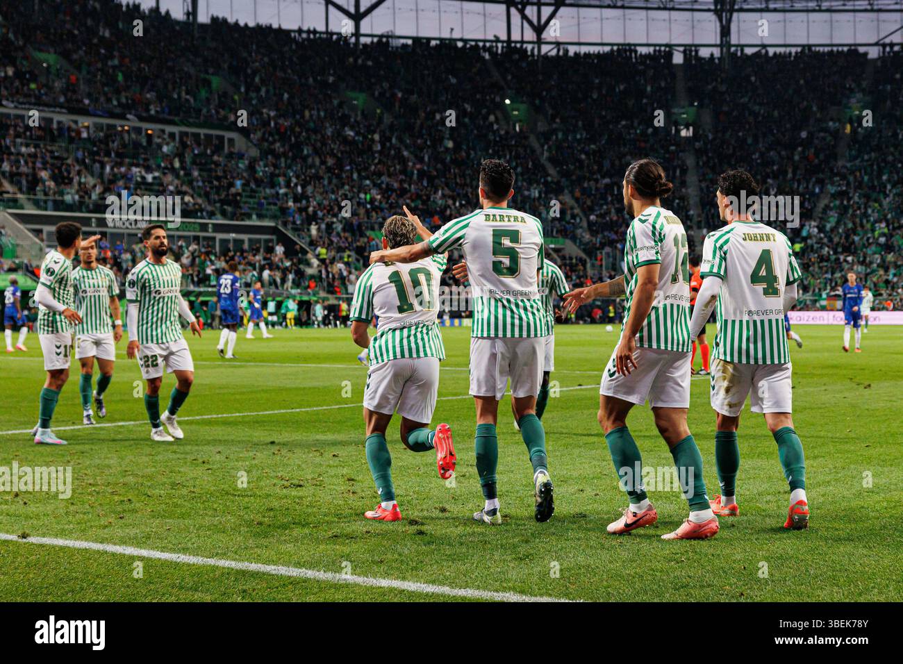 Ez Abde Abde Ezzalzouli seen celebrating after scoring goal during UEFA ...