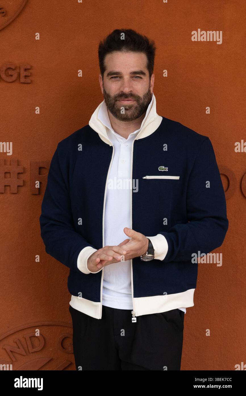 Alejandro Nones take a pose at Roland Garros for the French open on May ...