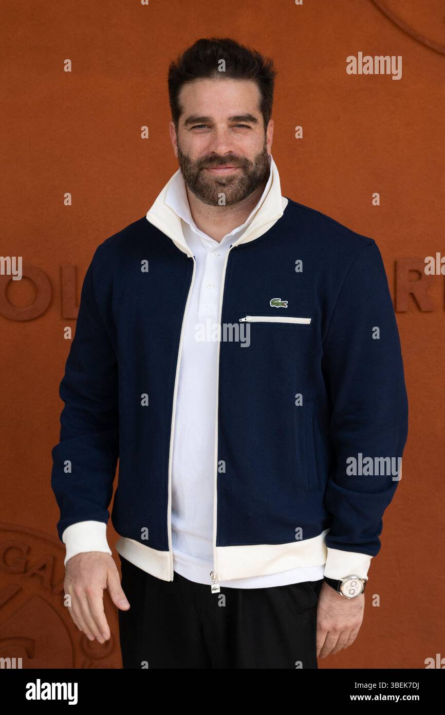 Alejandro Nones take a pose at Roland Garros for the French open on May ...