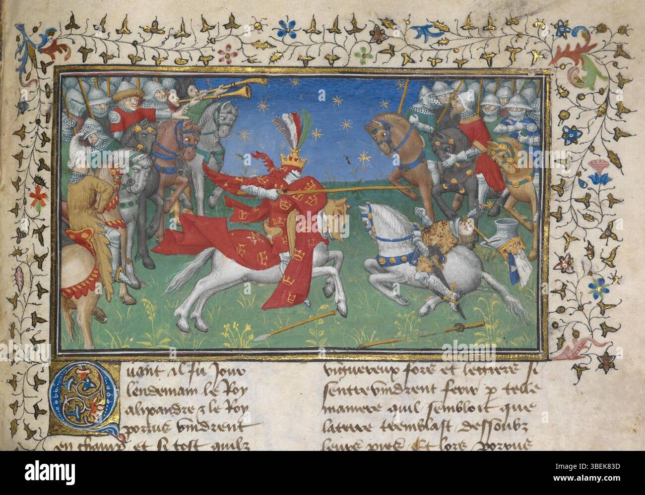 This early 15th century French manuscript illustrates the moment when ...