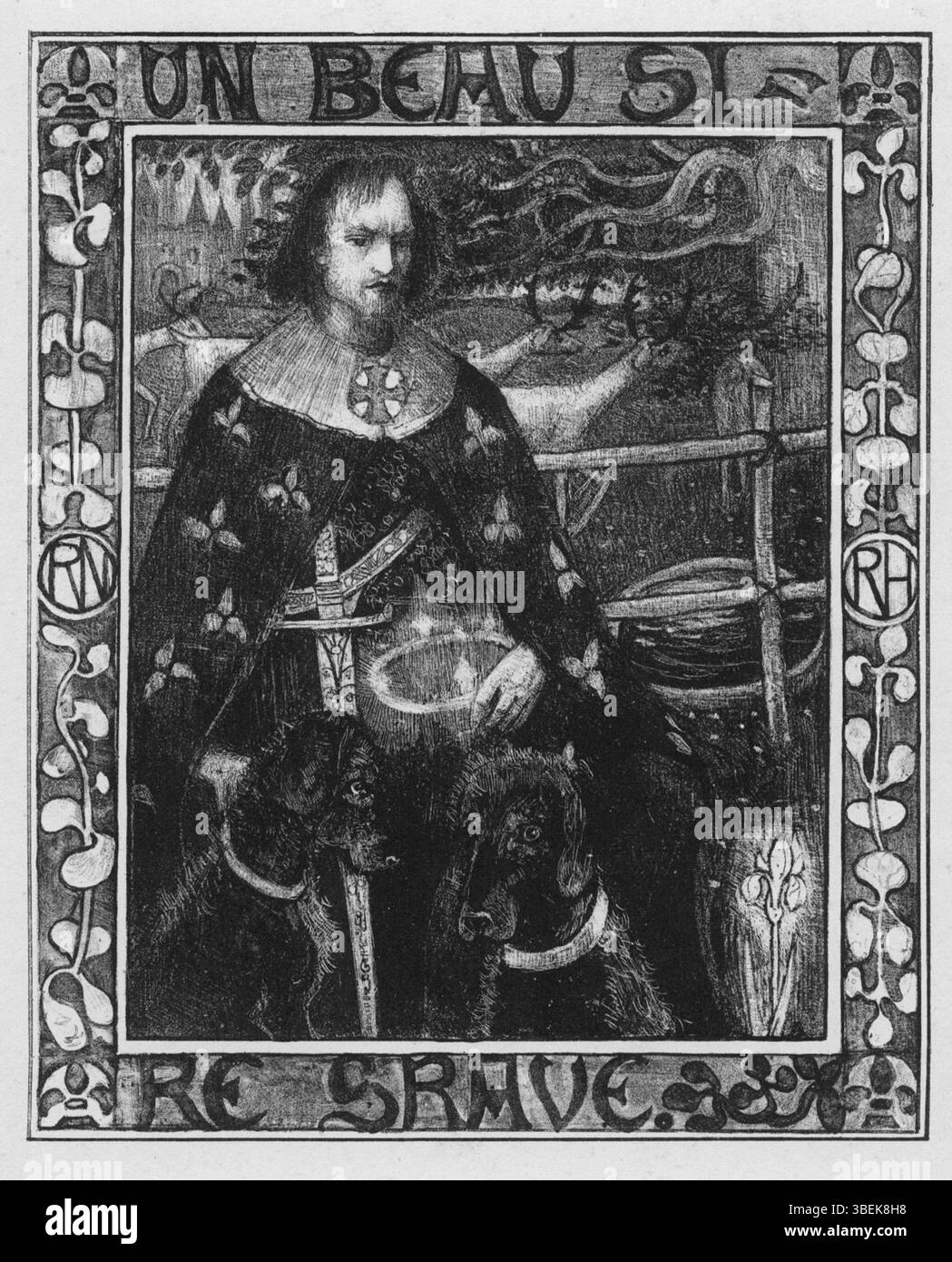 This artwork titled 'A Maltese Knight' by Richard N. Roland Holst ...