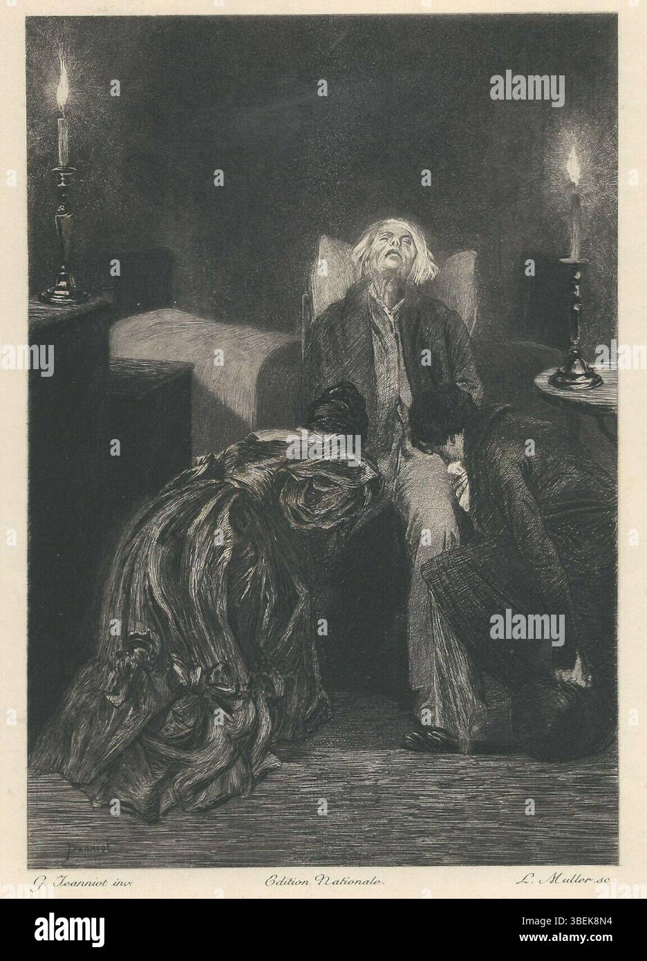 This engraving by Louis Muller, based on a drawing by Pierre-Georges ...