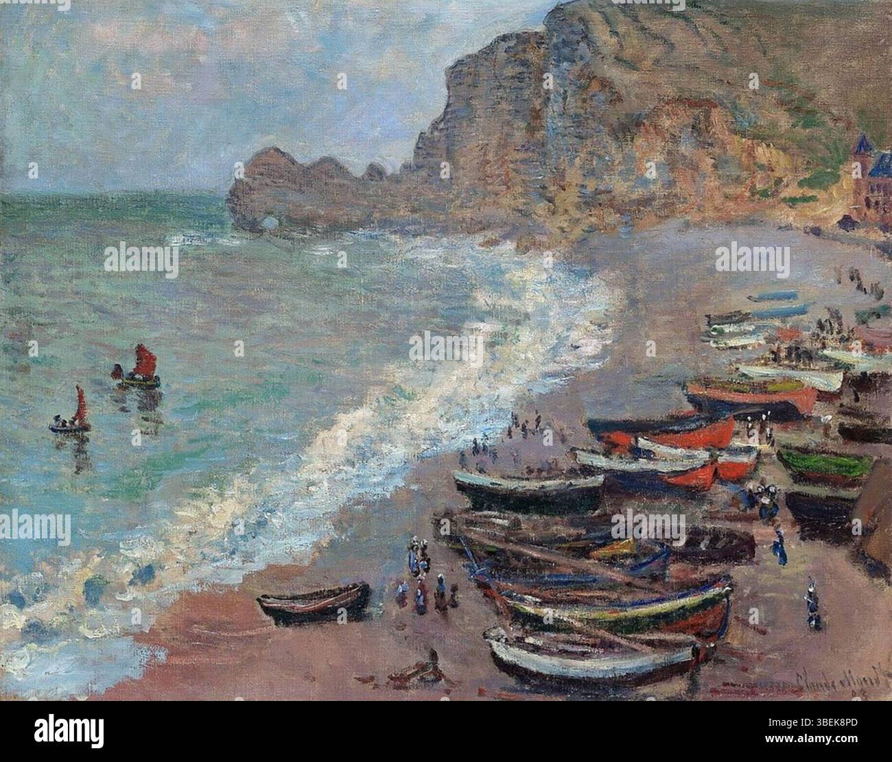 Claude Monet (1840–1926), a leader of the French Impressionist movement ...