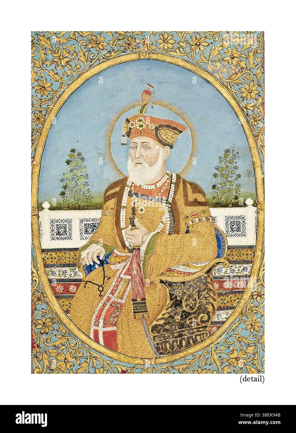 This painting features Mughal emperor Shah Alam II, depicted holding ...