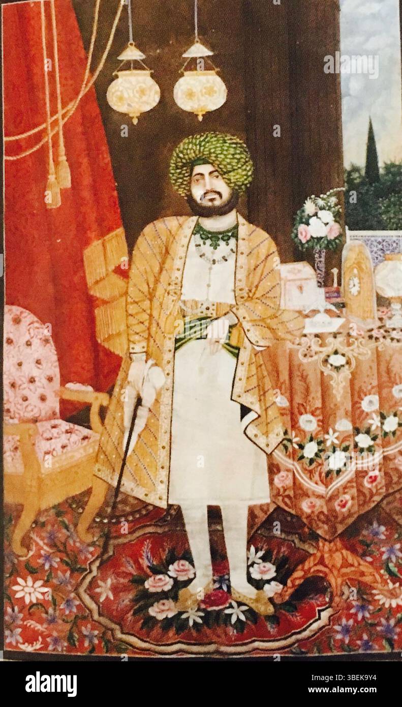 This 19th-century painting depicts Raja Bhagwan Singh of Nabha, a ruler ...