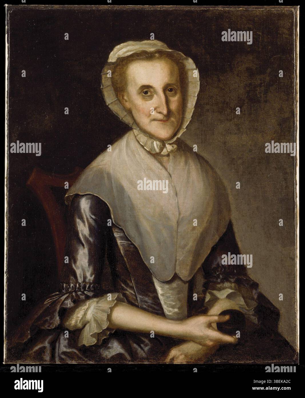 A portrait of Ann Fitzhugh Rose, created by John Hesselius in 1771. The ...