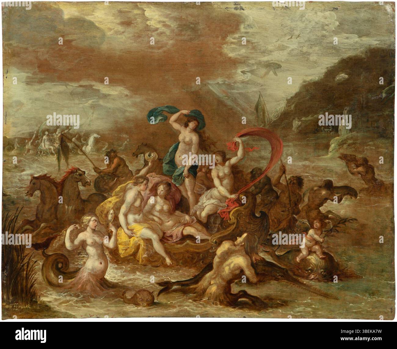 *The Triumph of Amphitrite* is a work by the studio of Frans Francken ...