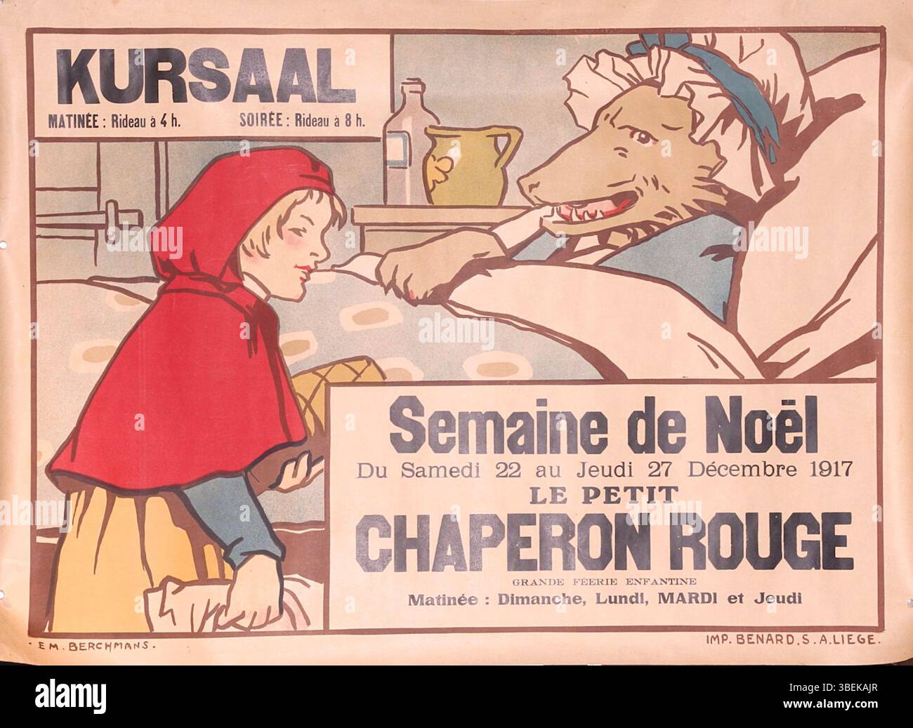 'Kursaal, Le Petit Chaperon Rouge' by Émile Berchmans (1917) is a ...