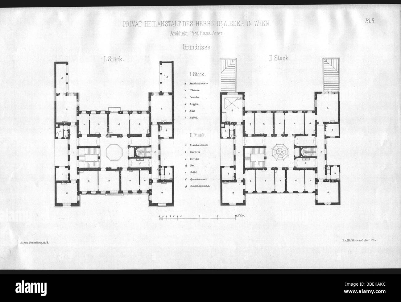 This is the second floor plan for Dr. A. Eder’s private sanatorium in ...