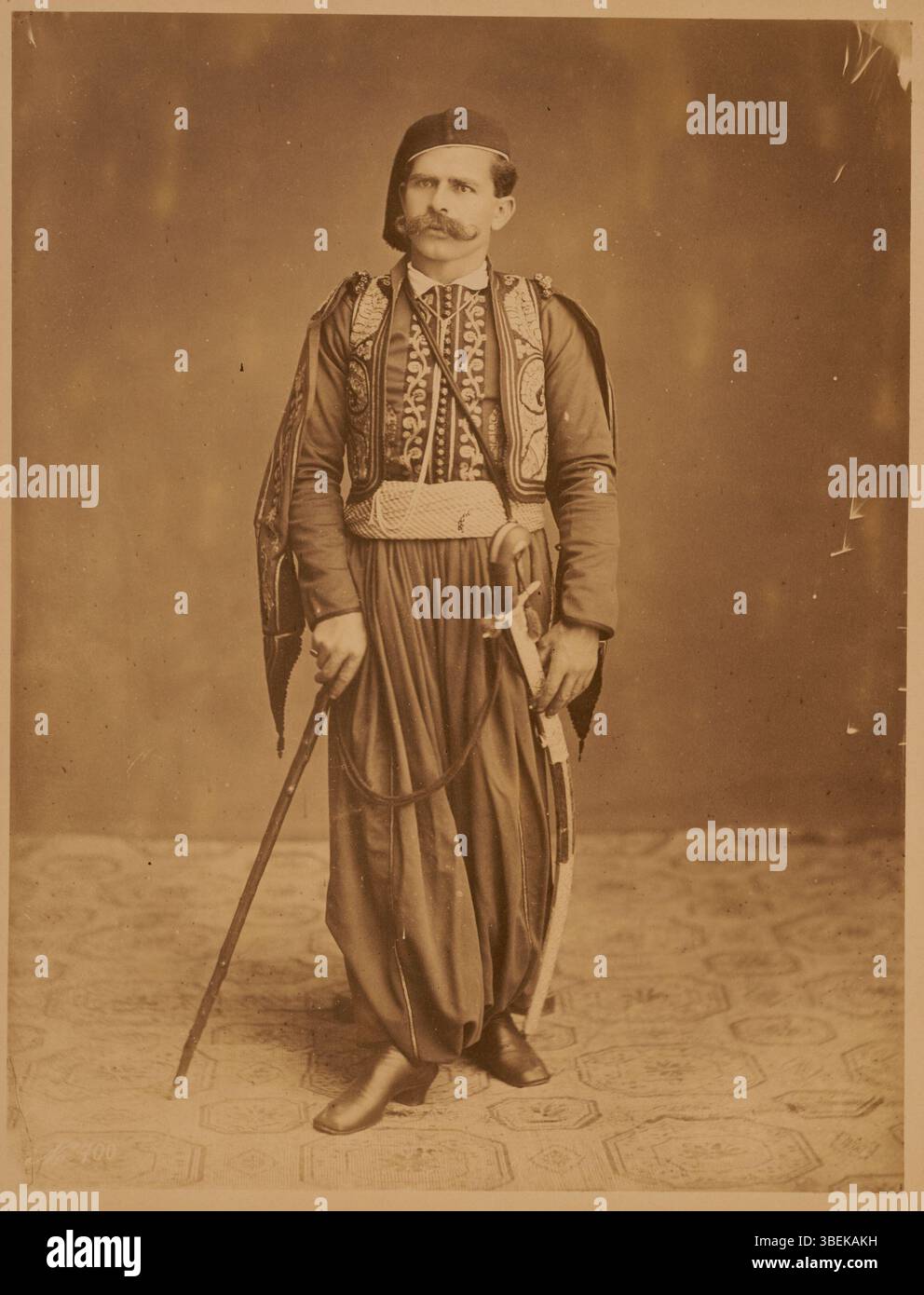 A photograph of a consular kawass, an official security guard, taken by ...