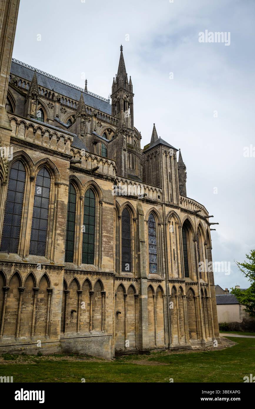 Bayeux Cathedral, also known as Cathedral of Our Lady of Bayeux, a ...