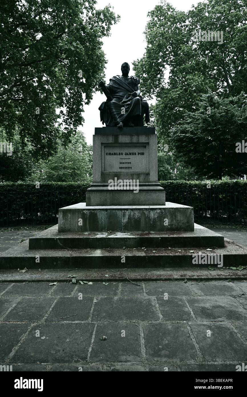 Charles James Fox Monument Stock Photo - Alamy