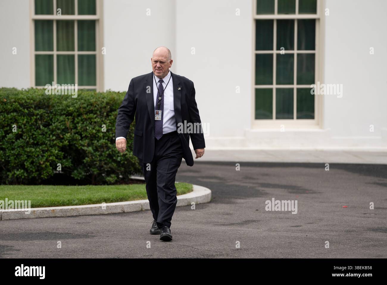 White House Border Czar Tom Homan walks to a television interview at ...