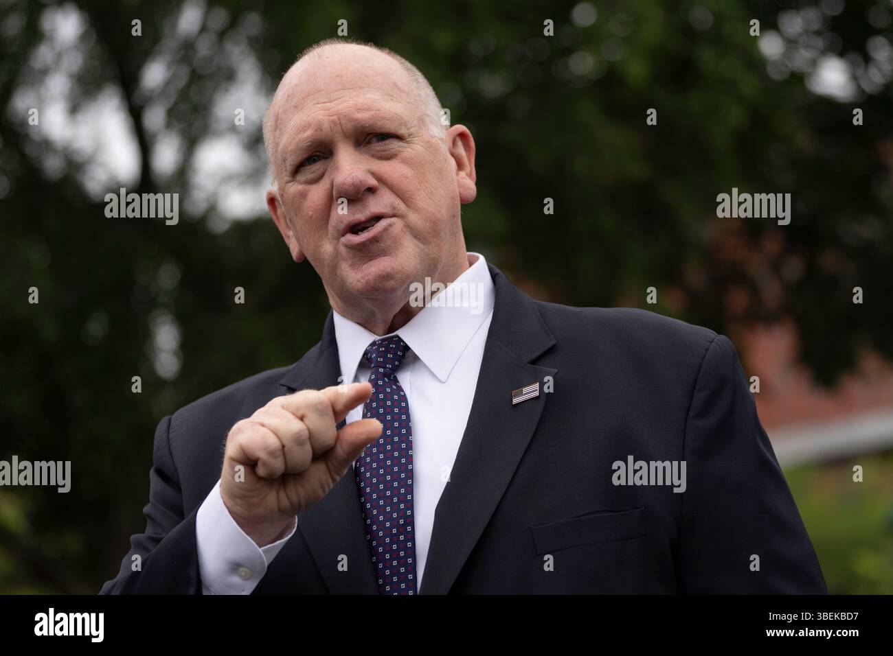 White House Border Czar Tom Homan speaks to the media at the White ...