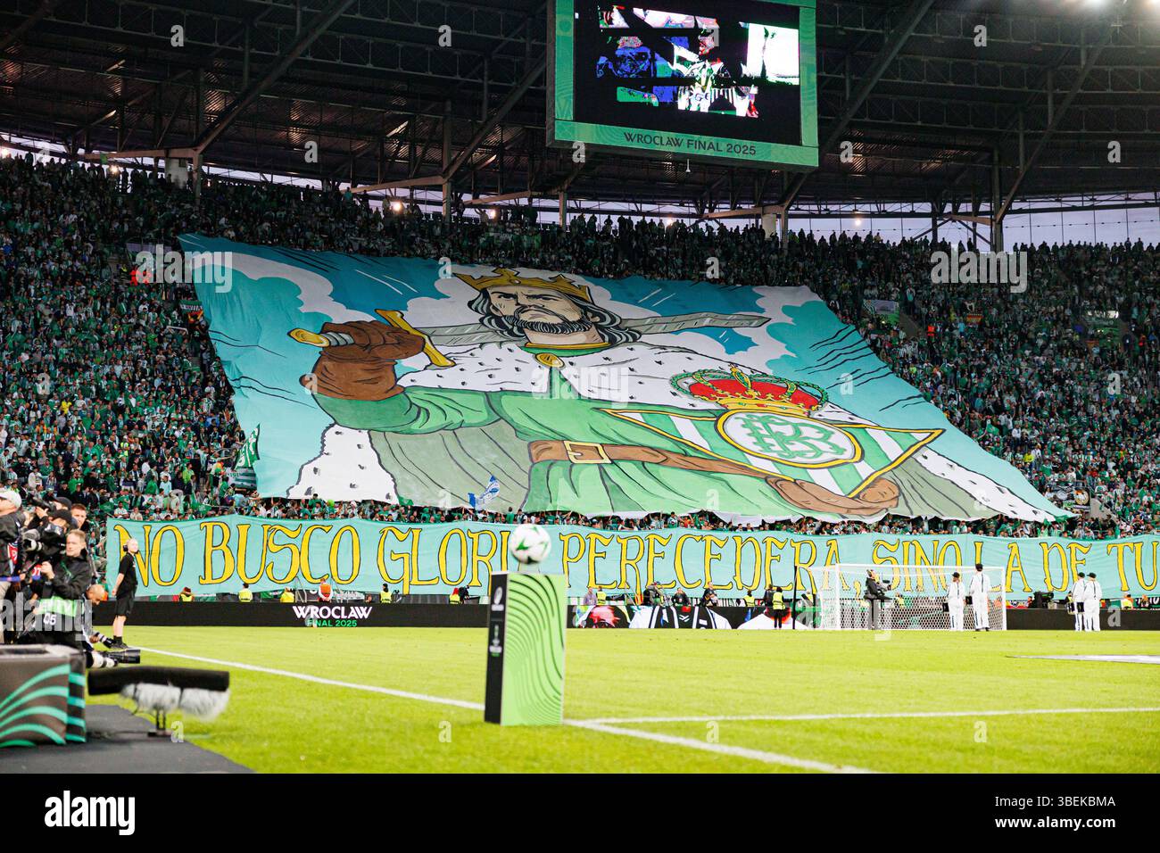 Fans of Real Betis seen during UEFA Conference League 2025 final game ...