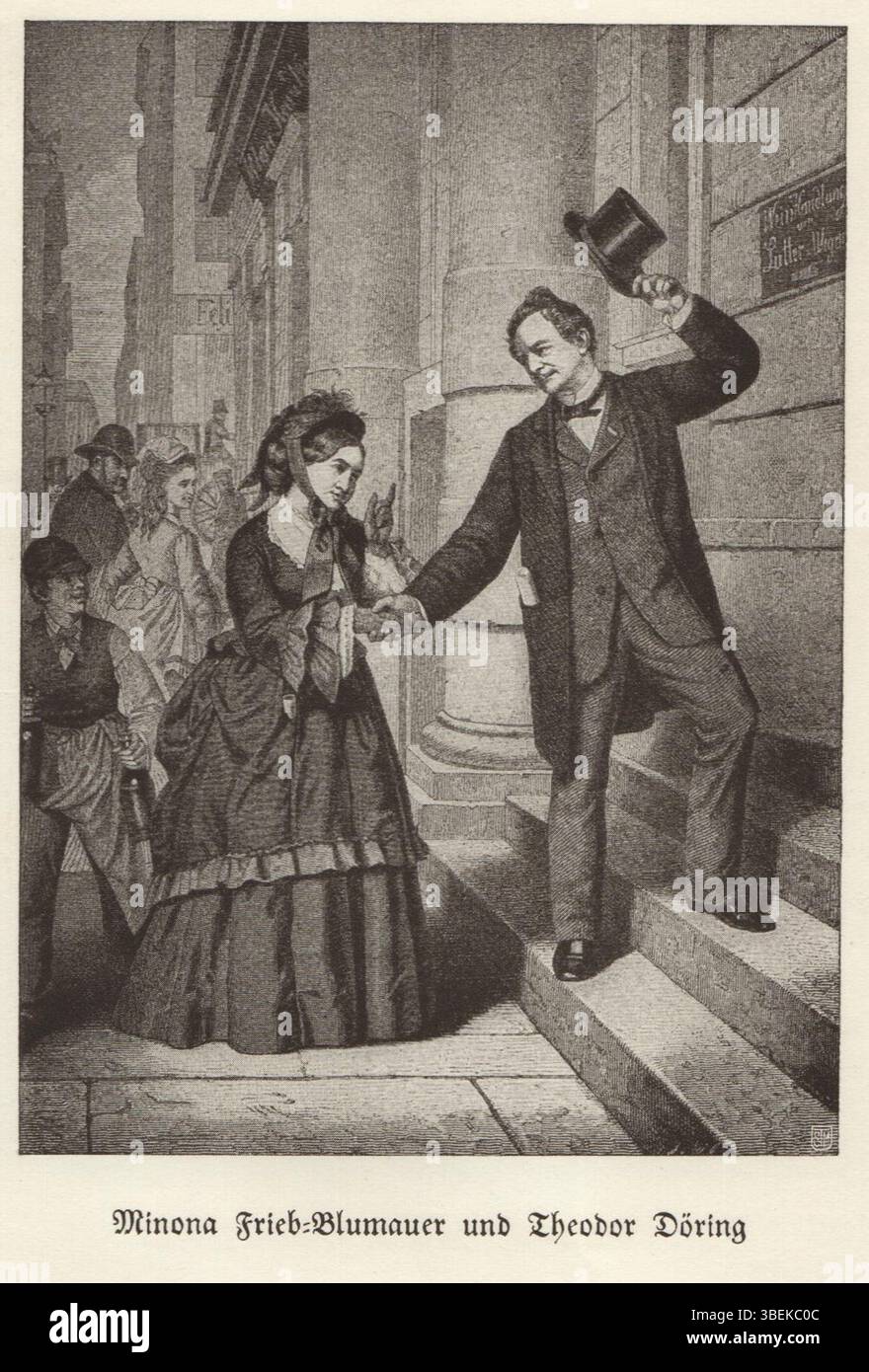 This image depicts Minona Frieb-Blumauer and Theodor Döring on the ...