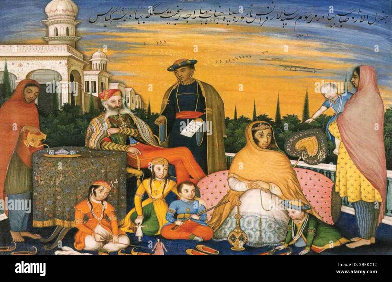 This painting depicts General Jean-François Allard with his wife ...