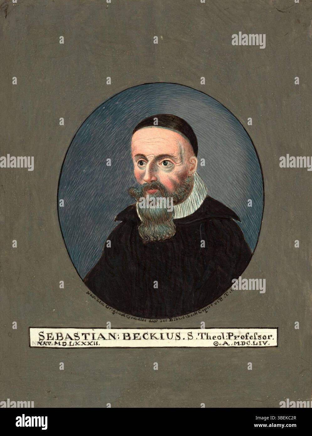 This ink drawing, created after the original painting, depicts ...