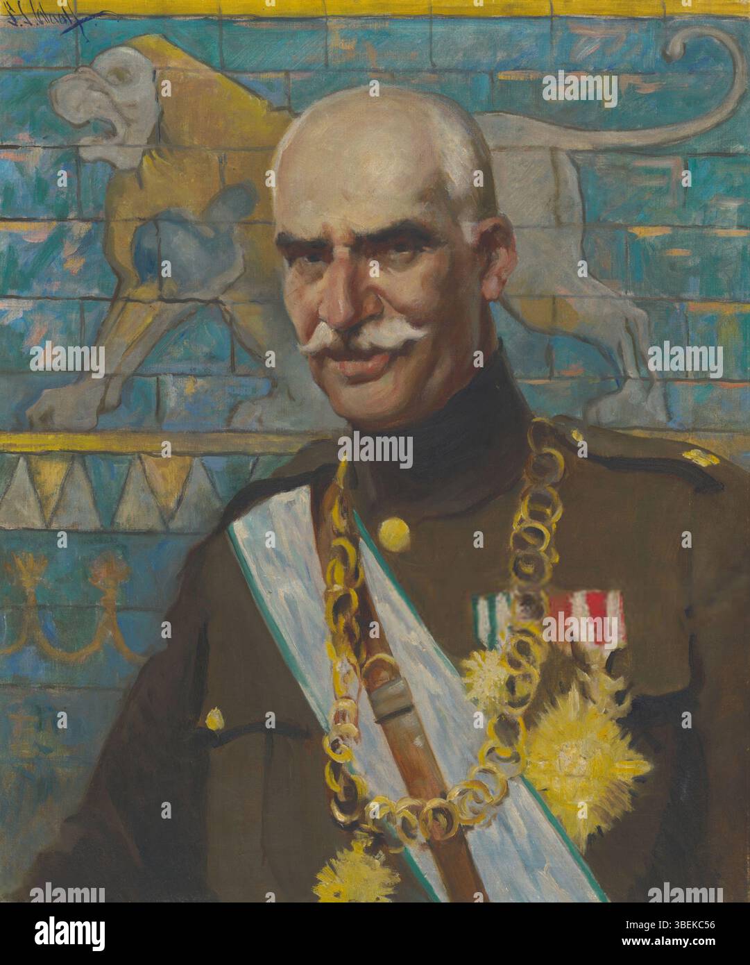 Reza Shah Pahlavi, 1938. Artist Samuel Johnson Woolf. (Photo by ...
