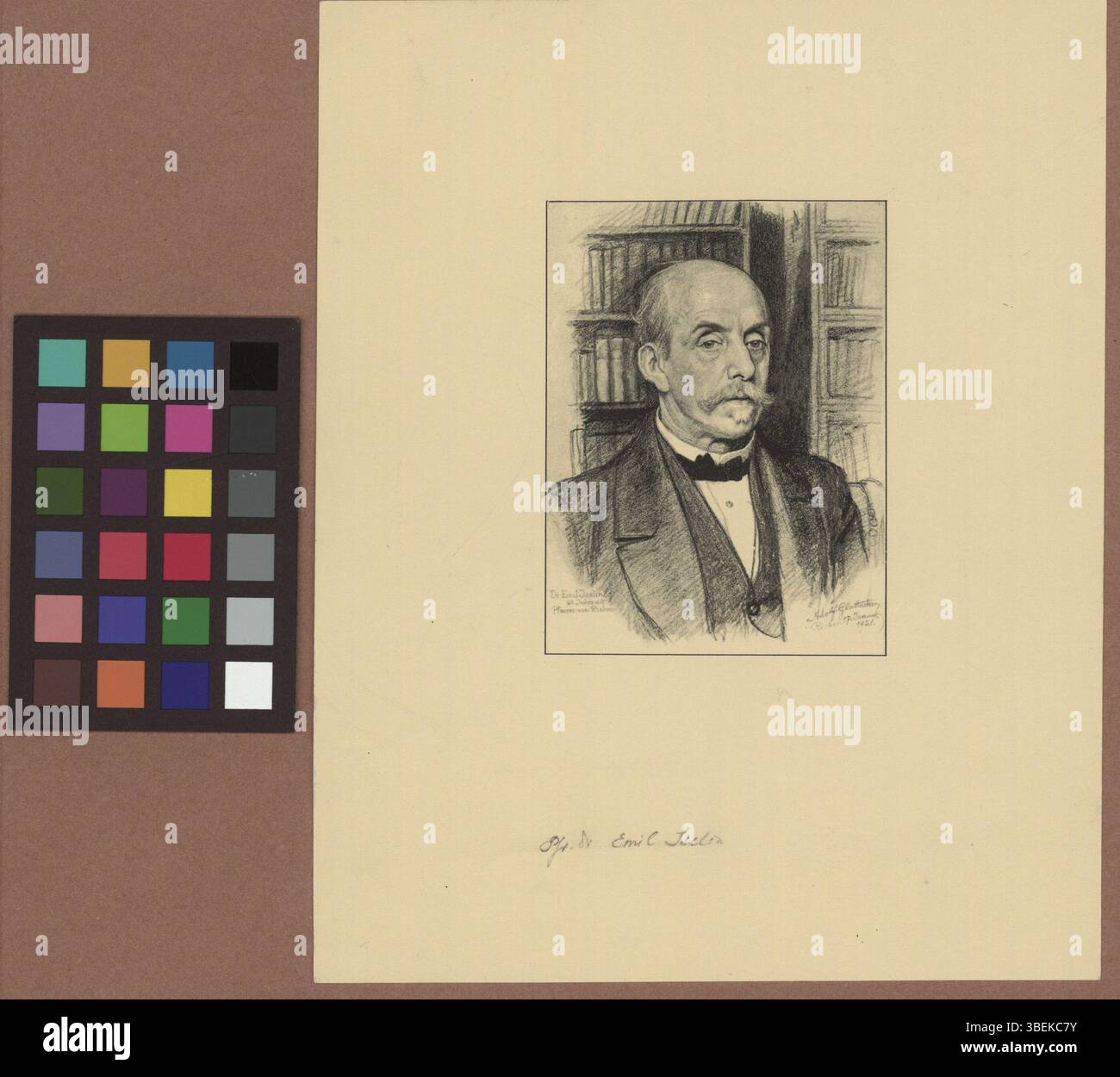 This black-and-white reproduction of a drawing, created around 1921 by ...