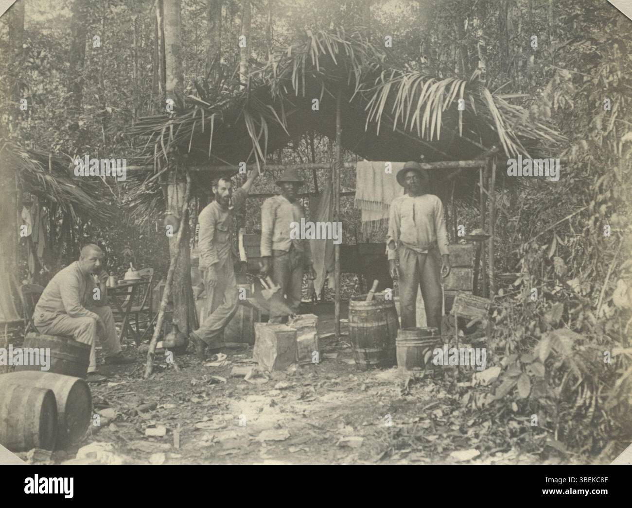 The image captures the camp of the Gonini Expedition at the Kotilolo ...