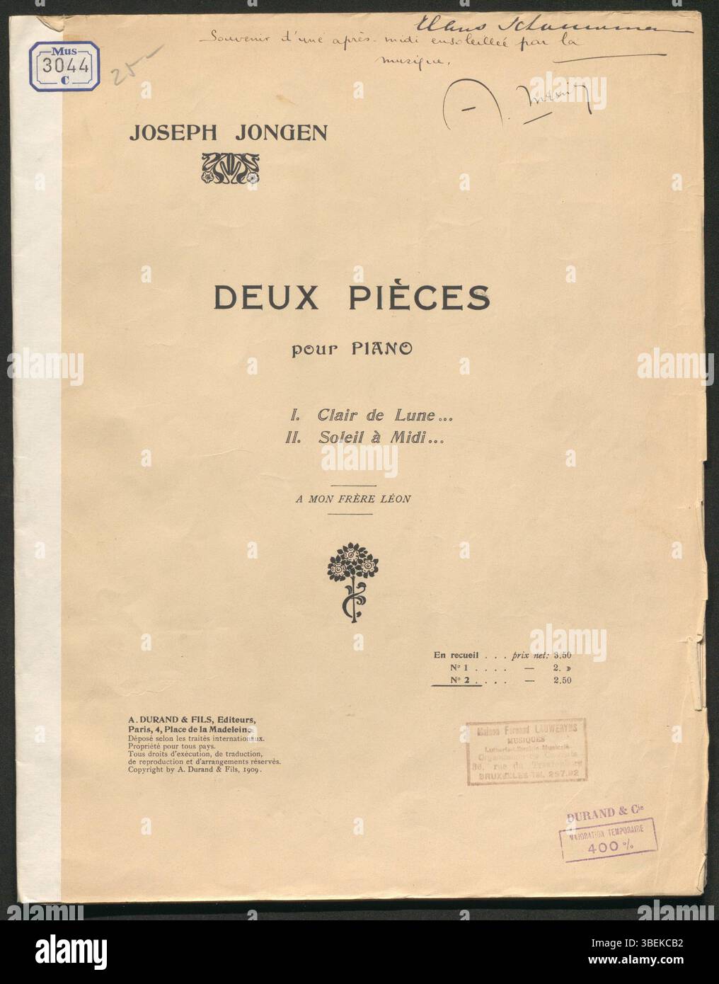 Partition / Partituur Stock Photo - Alamy