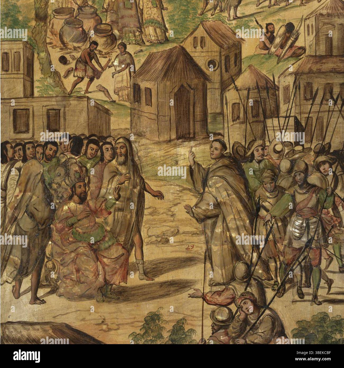 The fourteenth table of the Conquest of Mexico series by Juan and ...