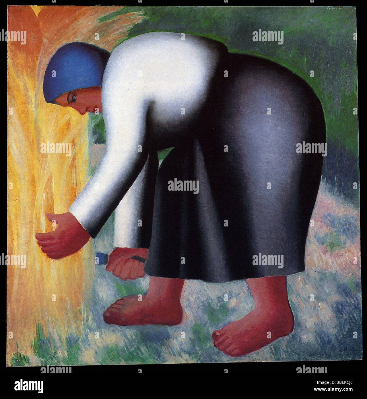 Painting malevich reaper hi-res stock photography and images - Alamy