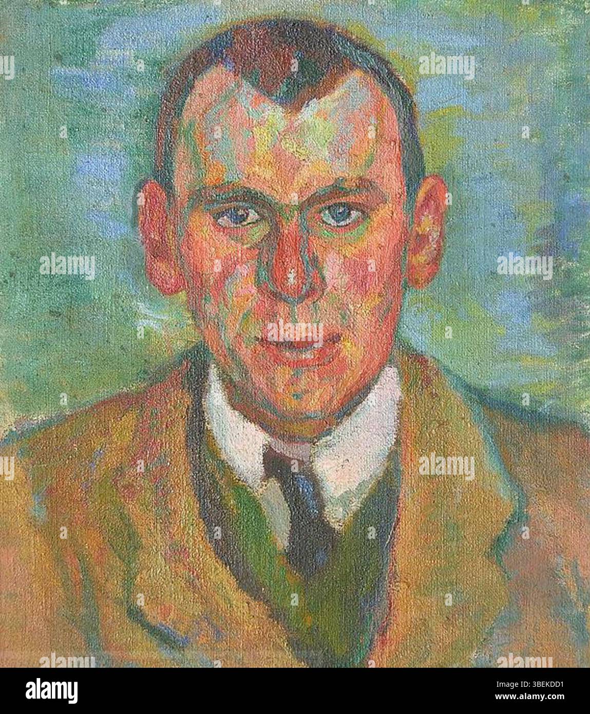 This portrait of Swiss sculptor Ernst Heller (1894–1972) was painted by ...